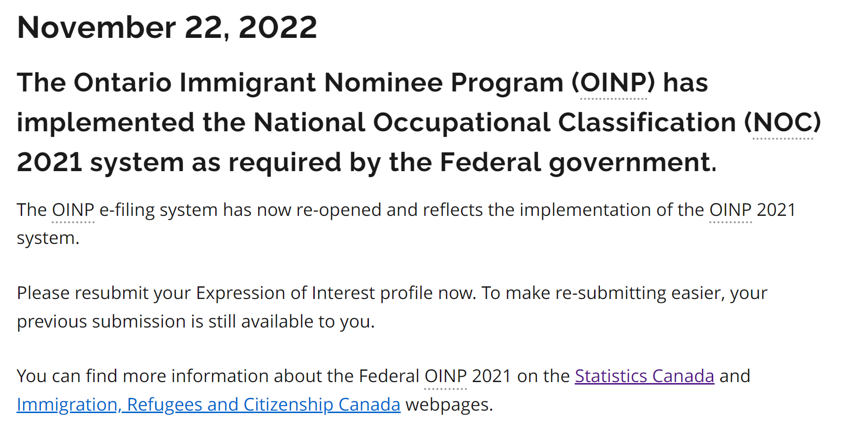 加拿大移民 | 重新开放-安省省提名系统接受申请人重新提交意向资料 | 加彼岸出国咨询